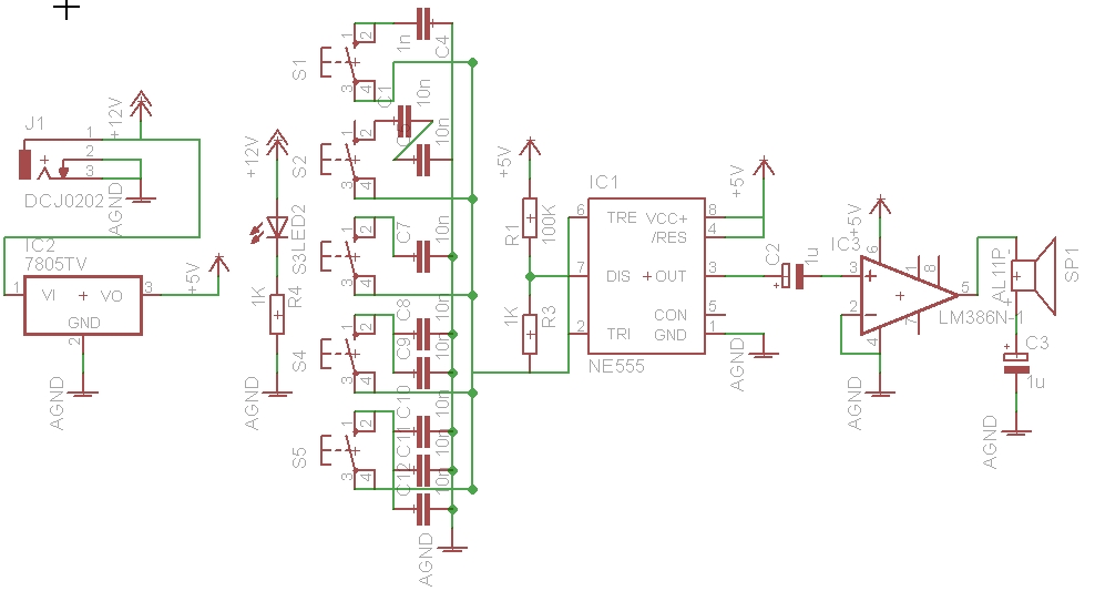 http://aelshafee.net/ElectronicsCourse/ToyOrganSchematic.jpg